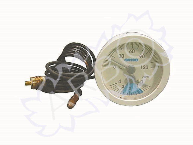 Arbo Iberica. TERMOMANOMETRO DIAM.60 0-4 BAR, 0 ÷ 120°C